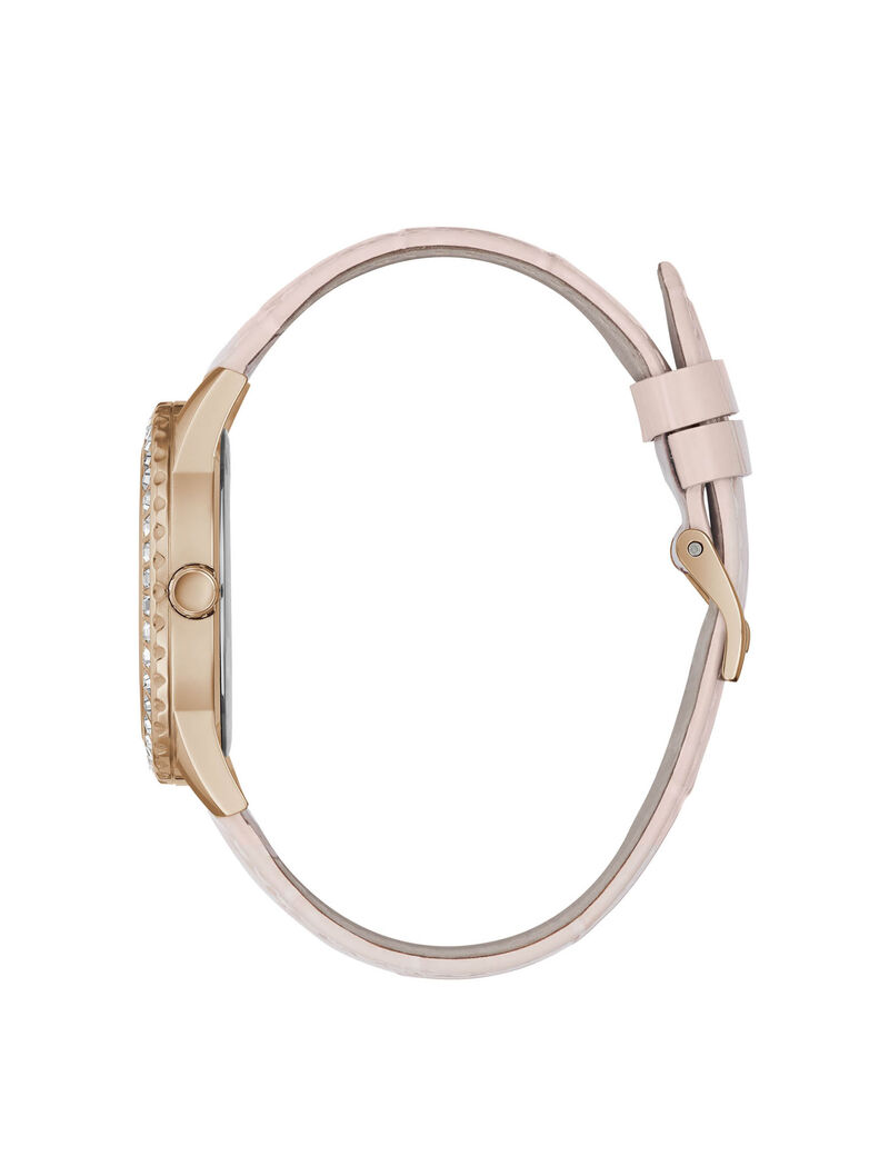 Shop GUESS Pink Rhinestone Watch, Pink | GUESS KSA