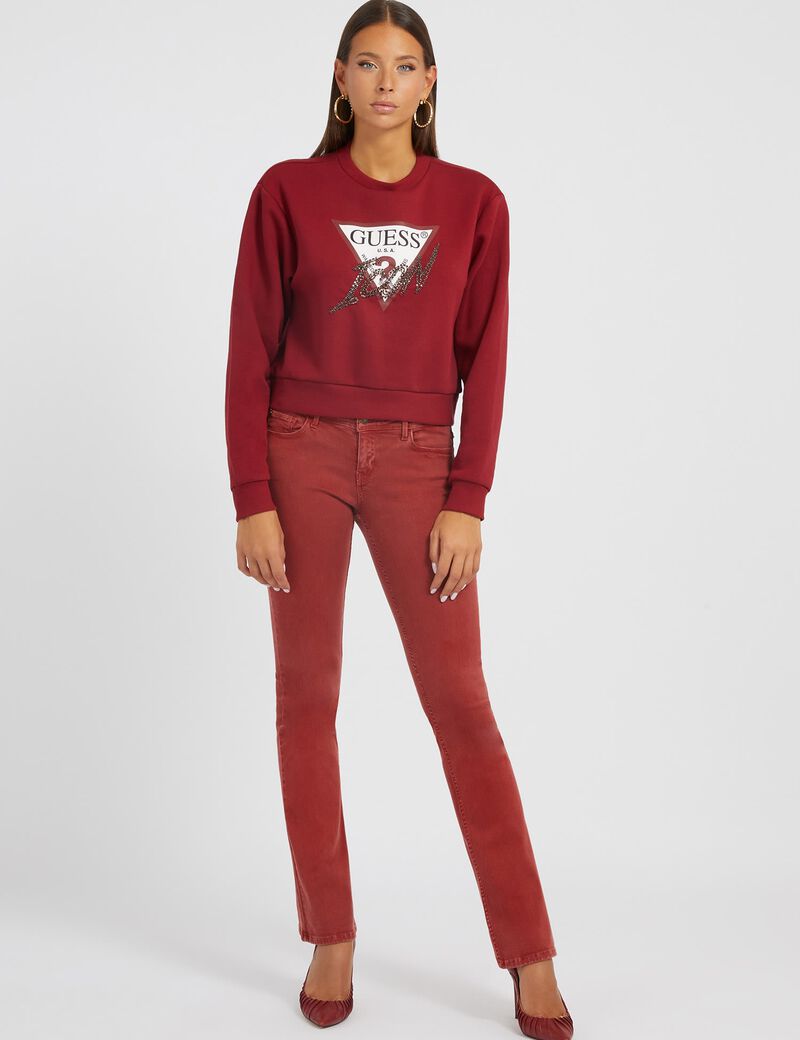 Shop GUESS Online Triangle Logo Sweatshirt