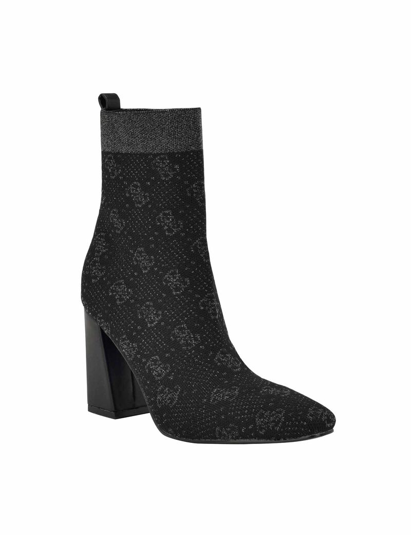 Shop GUESS Online Yonel 4G Logo Knit Boots