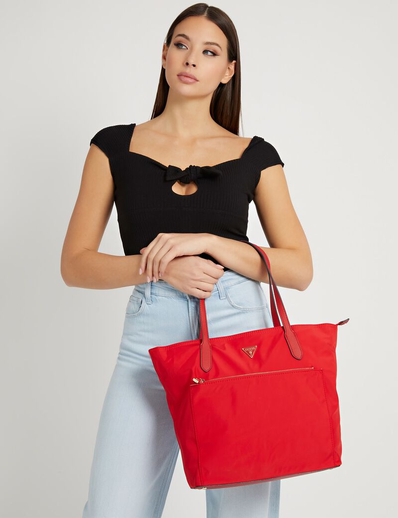 Shop GUESS Online Eco Gemma Gemma Logo Triangle Shopper