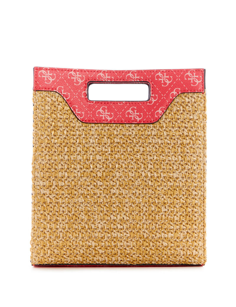 Shop GUESS Online Kasinta Raffia Mini Cutout Tote