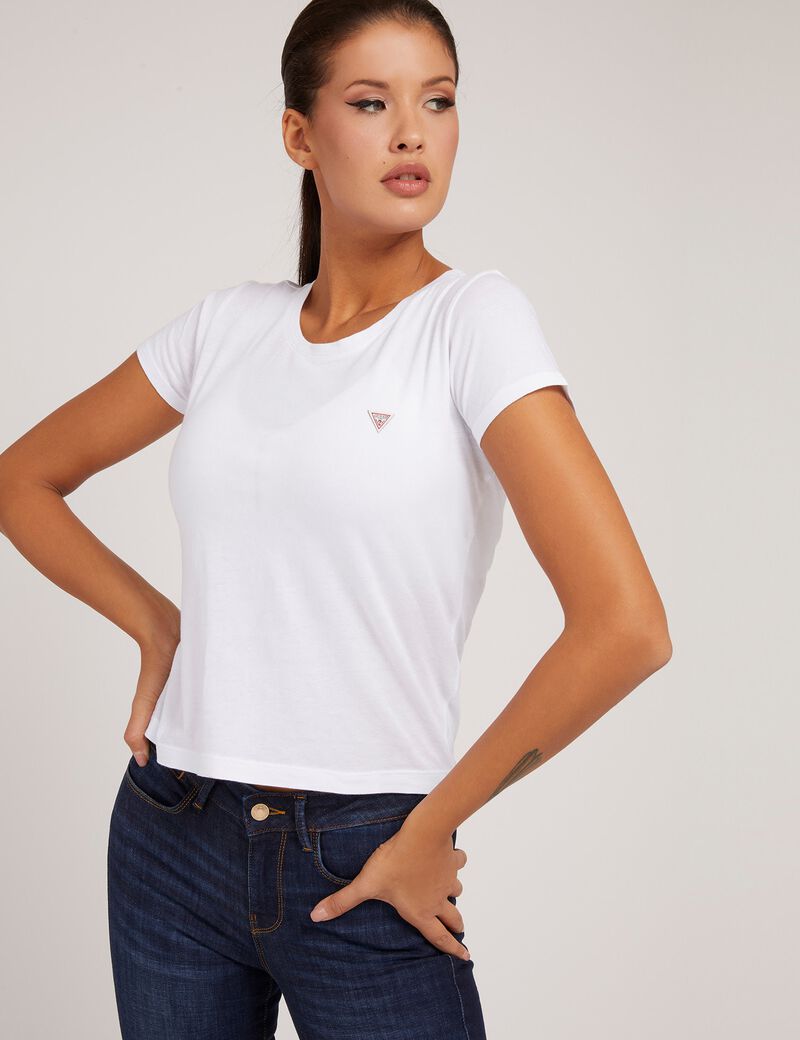 Shop GUESS Online Logo Triangle T-Shirt