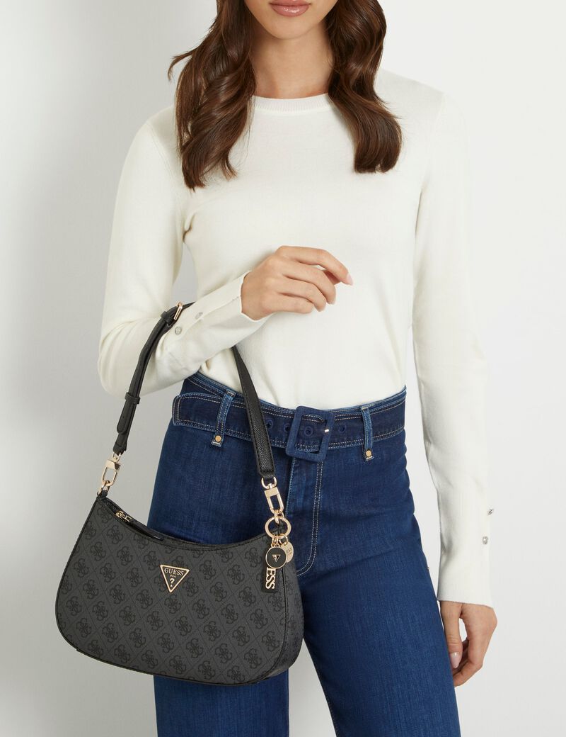 Shop GUESS Online Noelle 4G logo shoulder bag