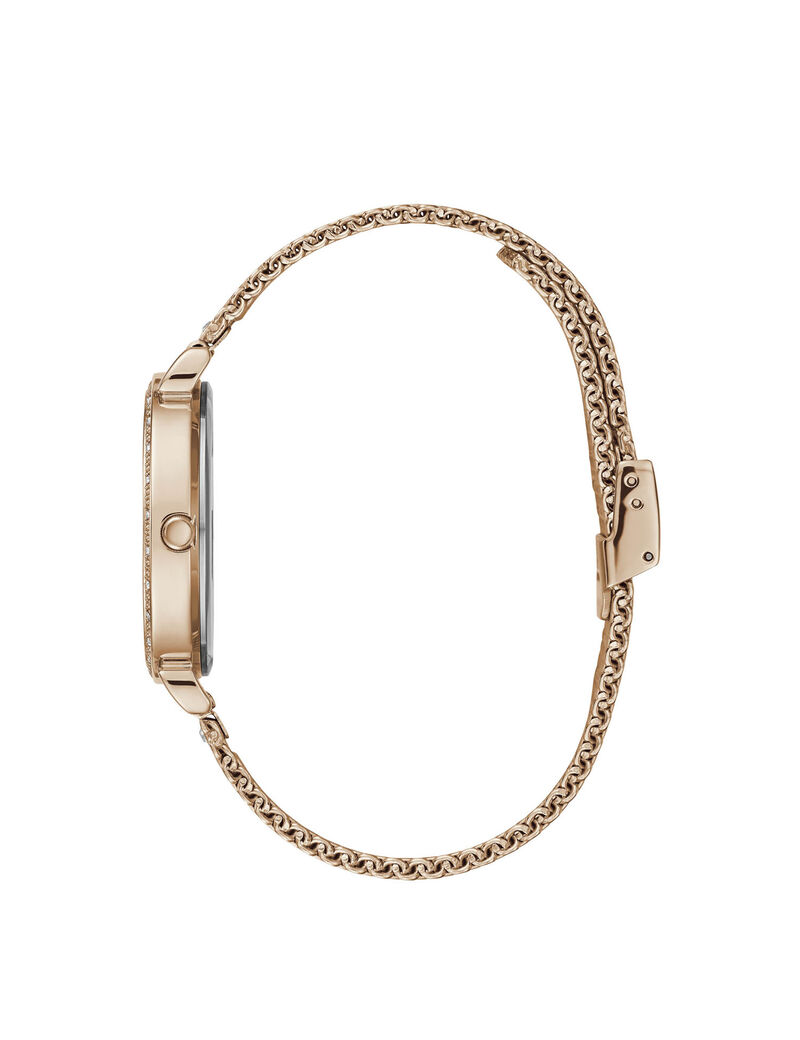 Shop GUESS Online Rose Gold Mesh Watch